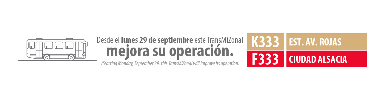 🚌 ¡Atención usuarios! Cambio en el recorrido de la ruta K333 – F333 – Gran Américas Fontibón 1 SAS